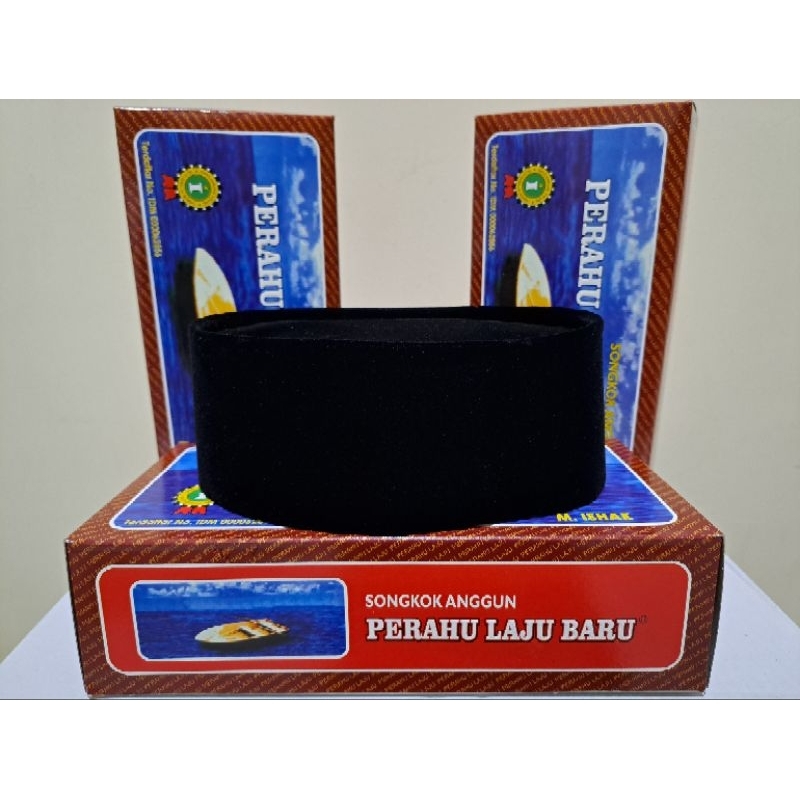 Jual SONGKOK PERAHU LAJU BARU AA Standard | Songkok Hitam | Peci Hitam ...