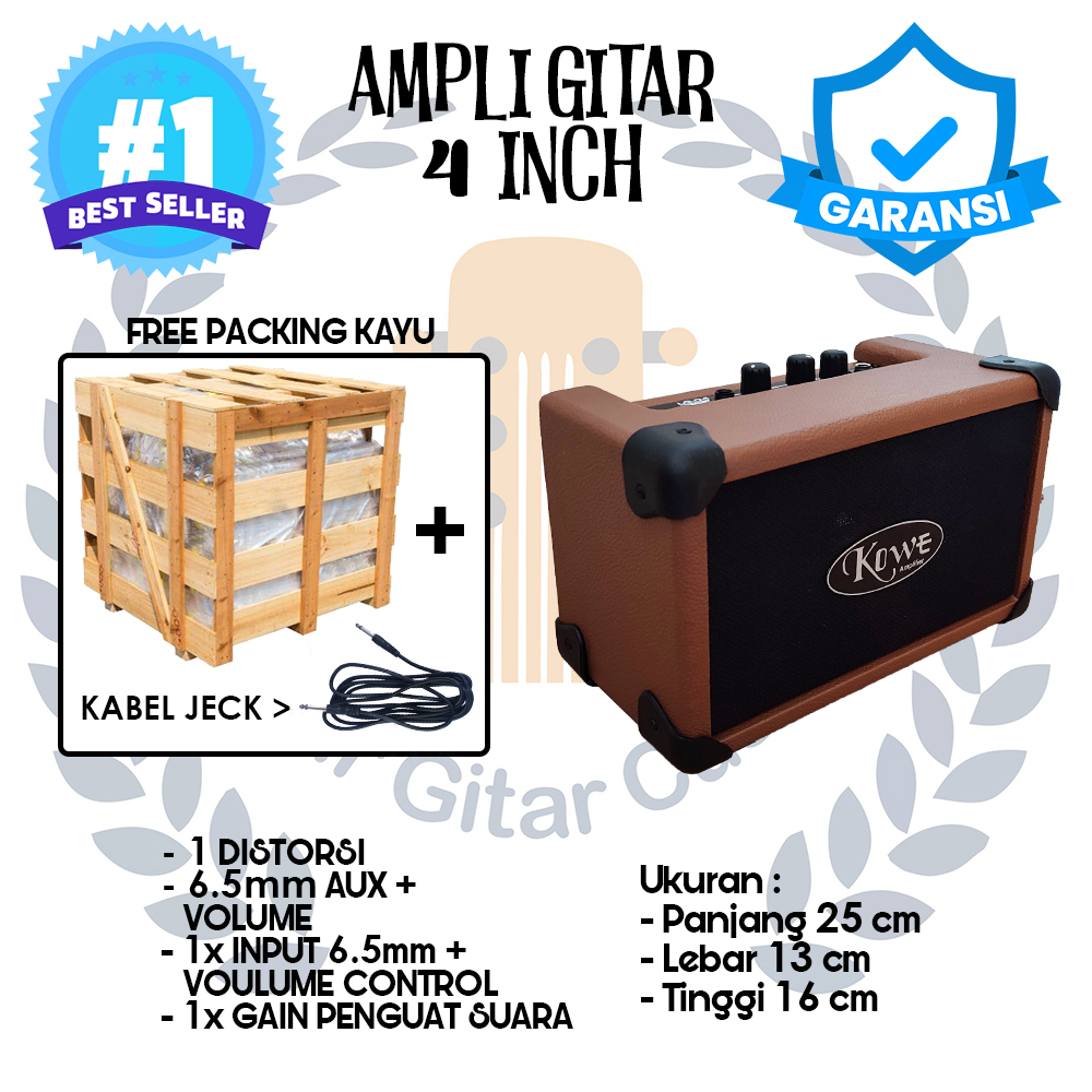 Jual Ampli Mini Gitar Ukuran 4 Inch Original Merk Kowe | Shopee Indonesia