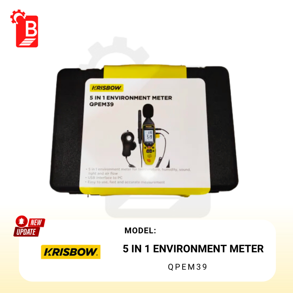 Jual Krisbow 5 in 1 Environment Meter (QPEM39) | Shopee Indonesia