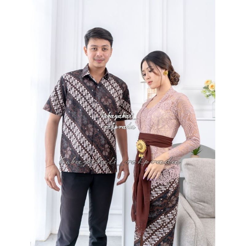 Jual COUPLE BATIK SARIMBIT MODERN KEBAYA AMPORA × SALUR BATIK MURAH ...