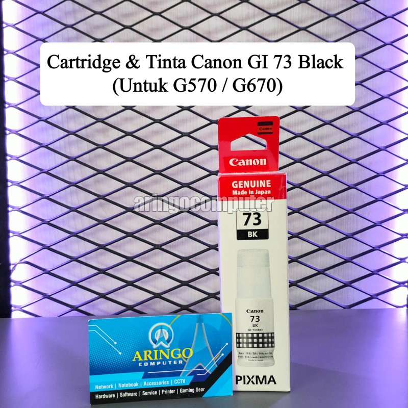 Jual Cartridge & Tinta Canon GI 73 Black (Untuk G570 / G670) | Shopee Indonesia