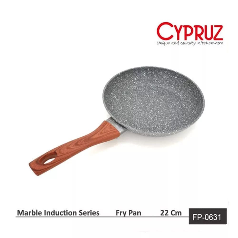 Jual Cypruz Fry Pan Grey Marble Induksi Anti Lengket | Shopee Indonesia