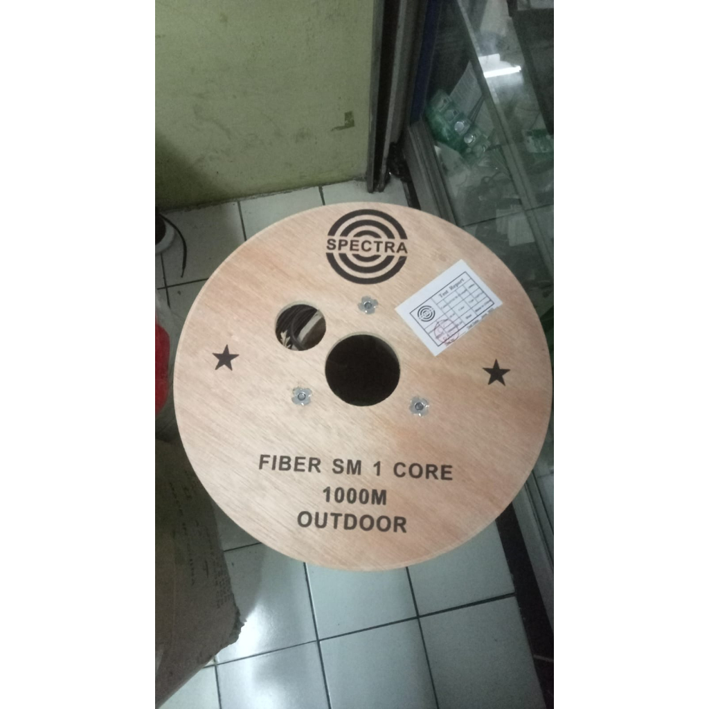 Jual Kabel FO Fiber Optik 1 Core 3 Sling Outdoor 1000m Spectra / 1000 Meter | Shopee Indonesia