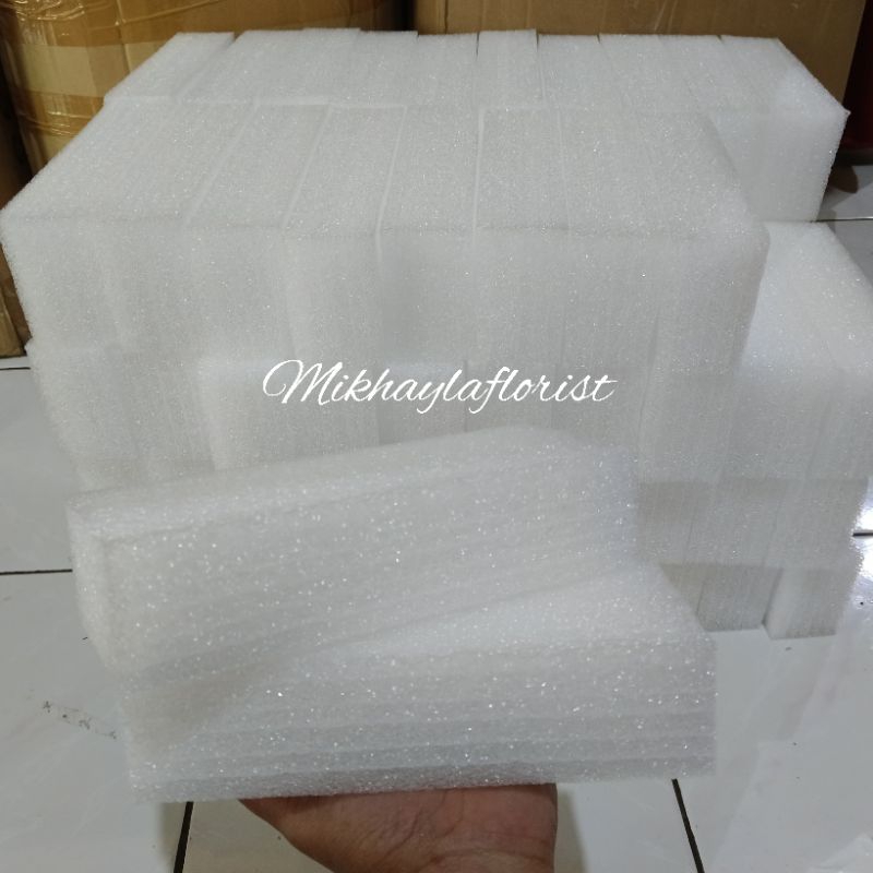 Jual 50 PCS Foam busa gabus elastis 20x5x8 // busa buket | Shopee Indonesia