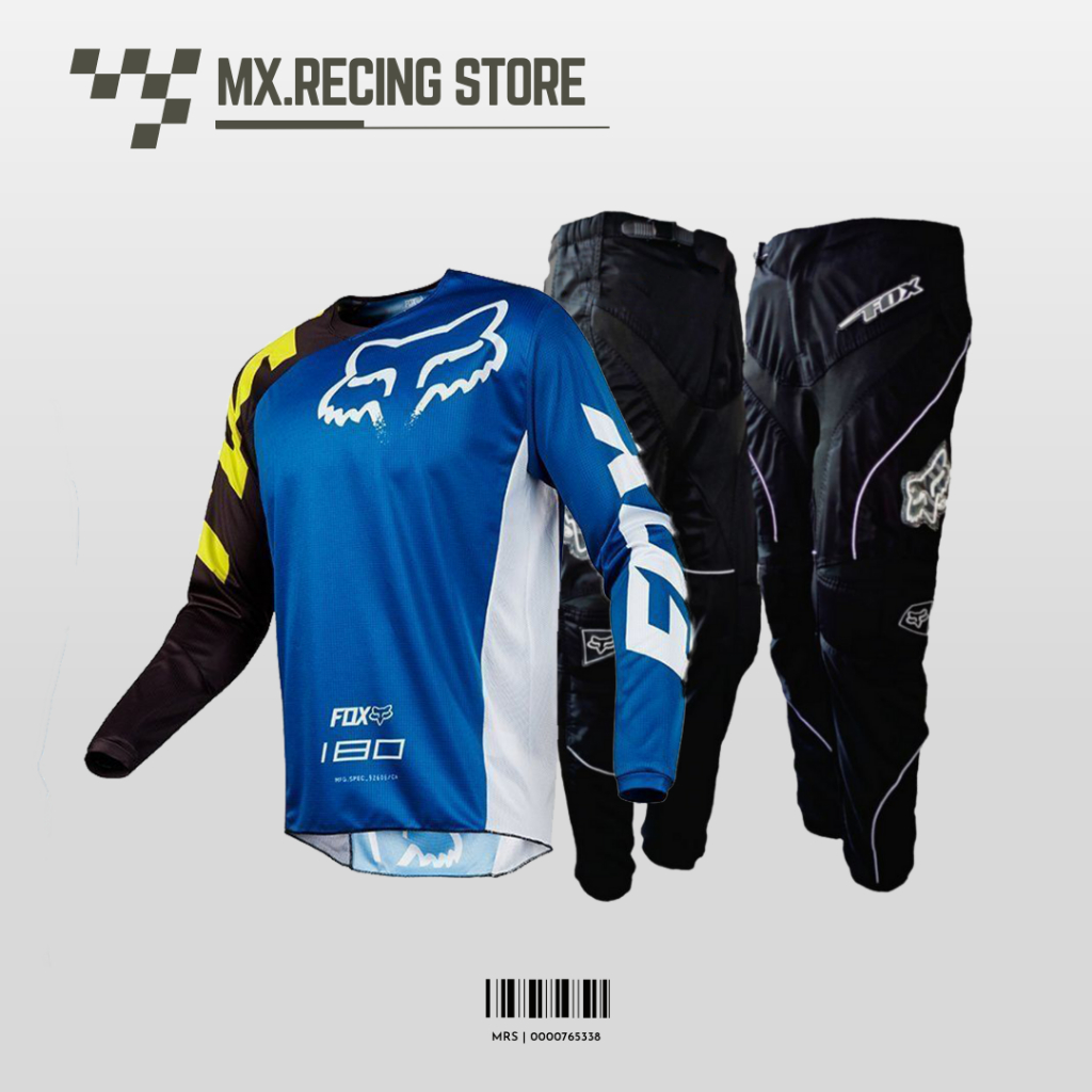Jual Jersey Set Celana Trail Moto cross Adventure Baju Olahraga Pakaian ...