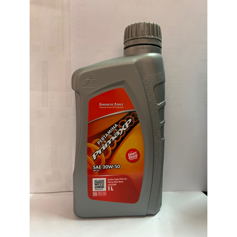 Jual OLI PRIMA XP 1L SAE 20W-50 OLI MESIN BENSIN OLI PERTAMINA ORIGINAL ...
