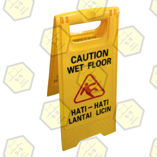 Jual warning sign wet floor papan peringatan lantai basah awas licin ...