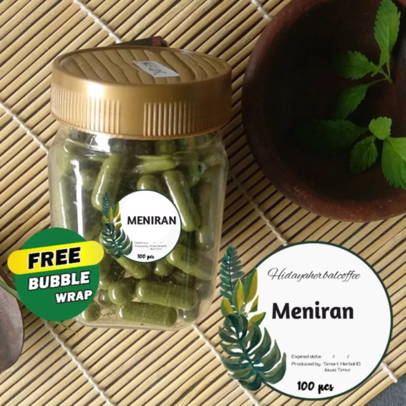 Jual MENIRAN 100 Kapsul Herbal Pengatur Sistek Imun , Batu Ginjal ...