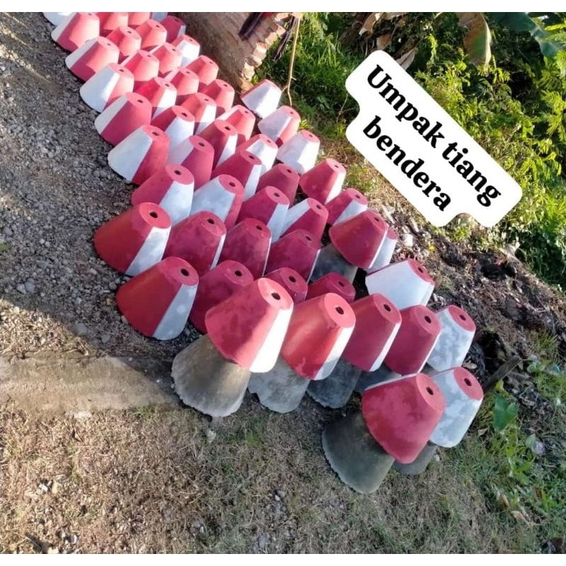 Jual (MURAH) Dudukan Tiang Bendera Merah Putih / Umpak Tiang Bendera ...