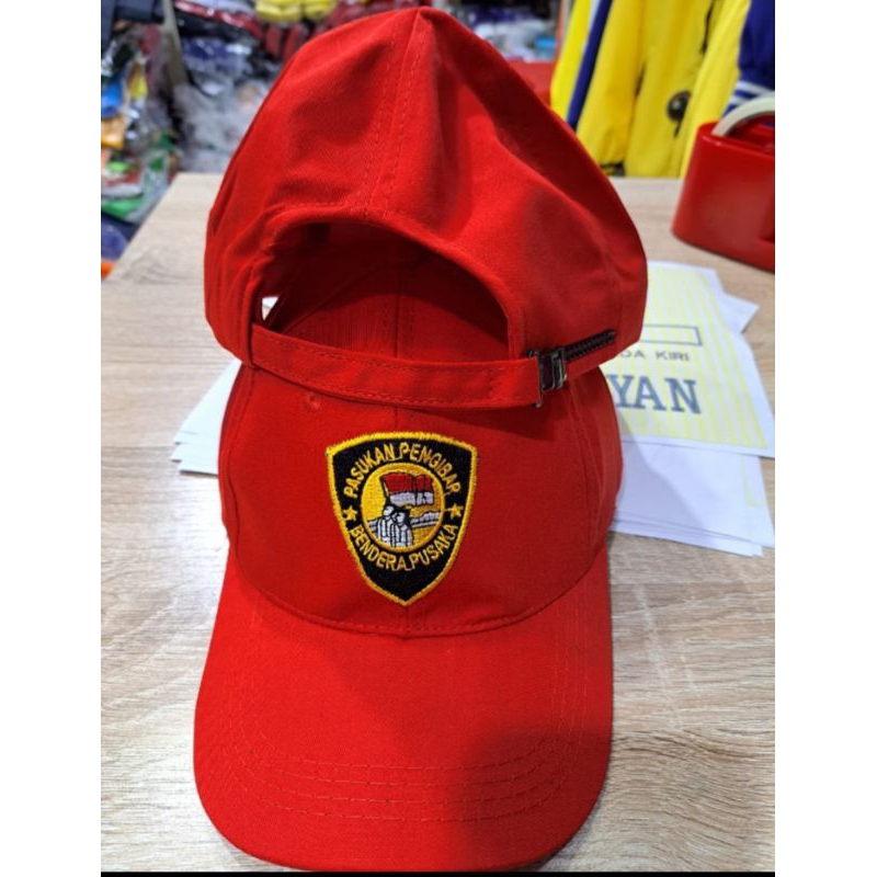Jual topi paskibra#topi latihan paskibra merah | Shopee Indonesia