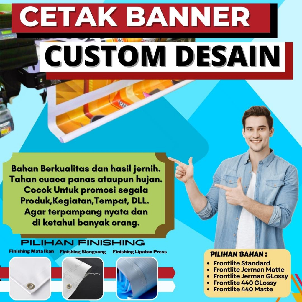 Jual Cetak Banner Frontlite Bahan Flexi 280gr Spanduk Backdrop Custom standart - JOYOBARU ...