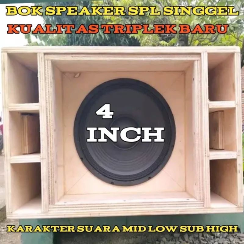 Jual box speaker SPL 4 inch singgel | Shopee Indonesia