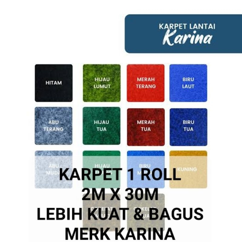 Jual KARPET BLUDRU MERK KARINA. LEBIH BAGUS & KUAT DI BANDING MERK LAIN ...