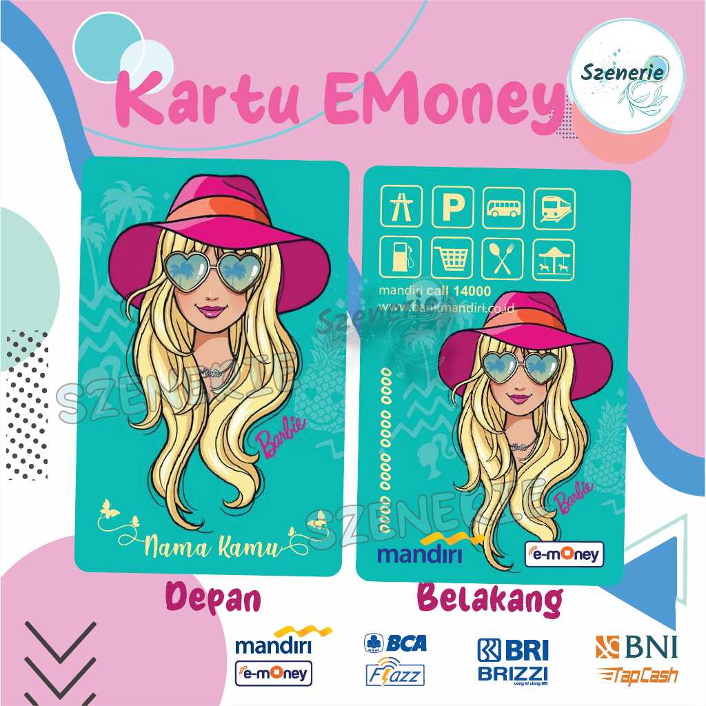 Jual Emoney Barbie Girl Cute Flazz gen 2 Kartu E-money Mandiri BCA ...