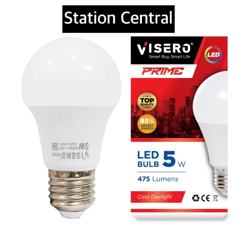 Jual VISERO PRIME 5W / 5watt / 5 watt Lampu Bohlam Led Bulb E27 Putih | Shopee Indonesia