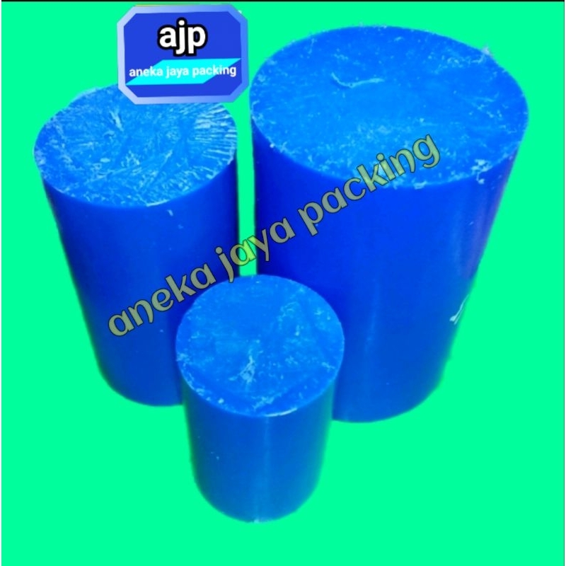 Jual mc blue rod dia 140mm x 10cm as hard nylon biru batangan | Shopee Indonesia