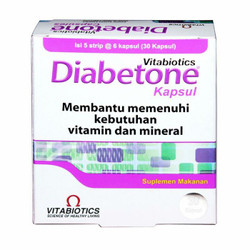 Jual Vitabiotik Diabeton Strip Isi 6 Kapsul / Multivitamin Untuk ...