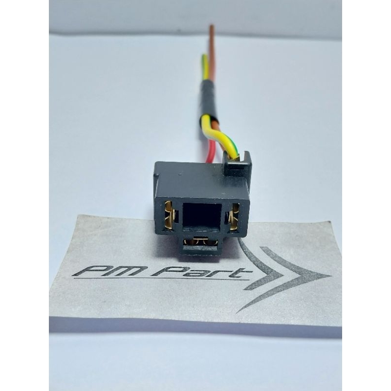 Jual Soket / socket bolham lampu H4 plastik - socket seal beam plastik ...