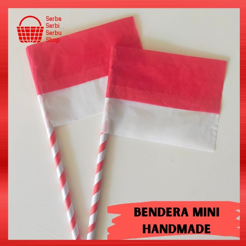 Jual BENDERA PAWAI BENDERA MERAH PUTIH MINI BENDERA TANGAN HANDMADE ...