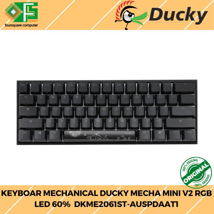 Jual Keyboard Mechanical Ducky Mecha Mini v2 RGB LED 60% | Shopee Indonesia