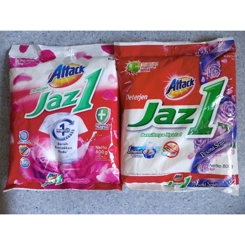 Jual ATTACK JAZ 1 DETERGENT GEL 750 GR/ DETERGENT BUBUK 800GR | Shopee ...