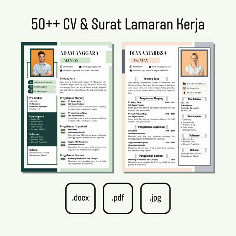 Jual Jasa Pembuatan CV | Jasa Desain CV | Jasa CV | Curriculum Vitae | Jasa Pembuatan Surat ...