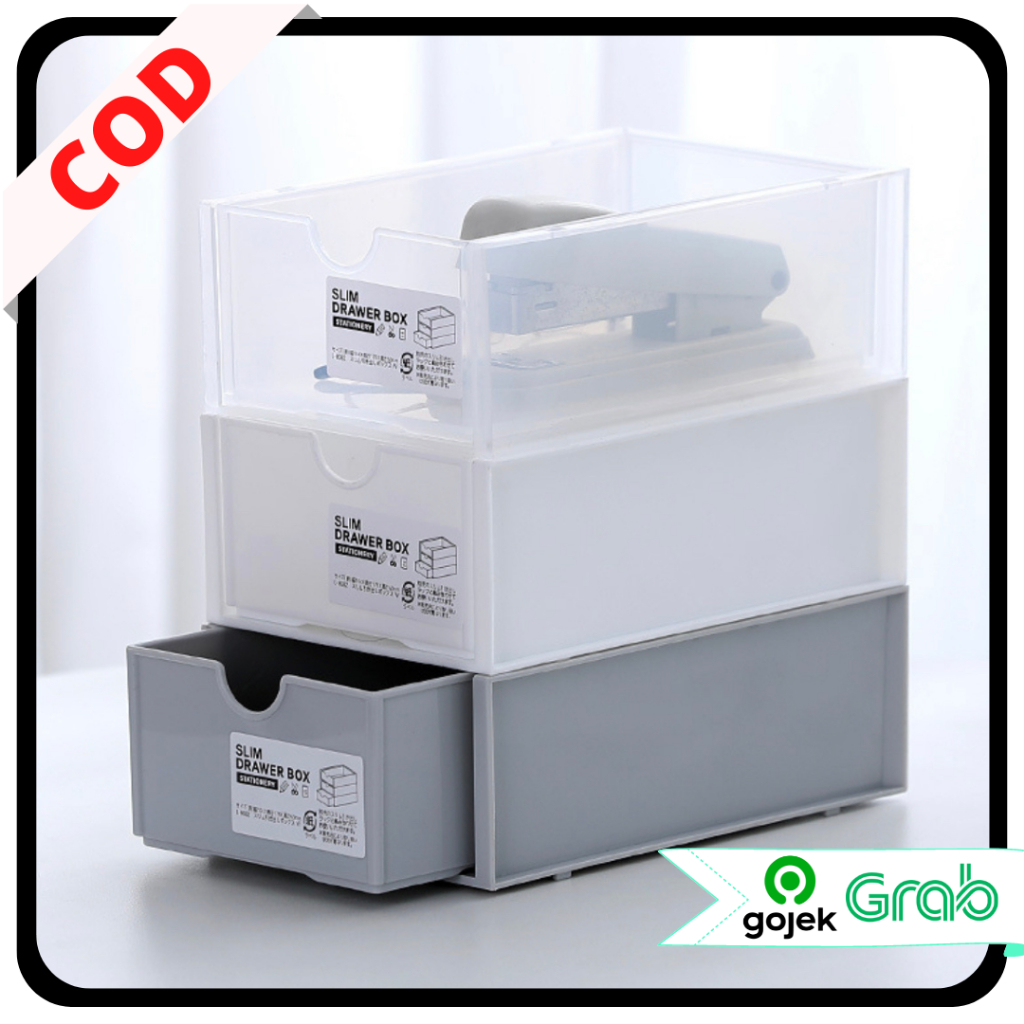 Jual KAISSO - RAK SUSUN ALAT TULIS STATIONERY BOX SLIM DRAWER ESTETIK ...