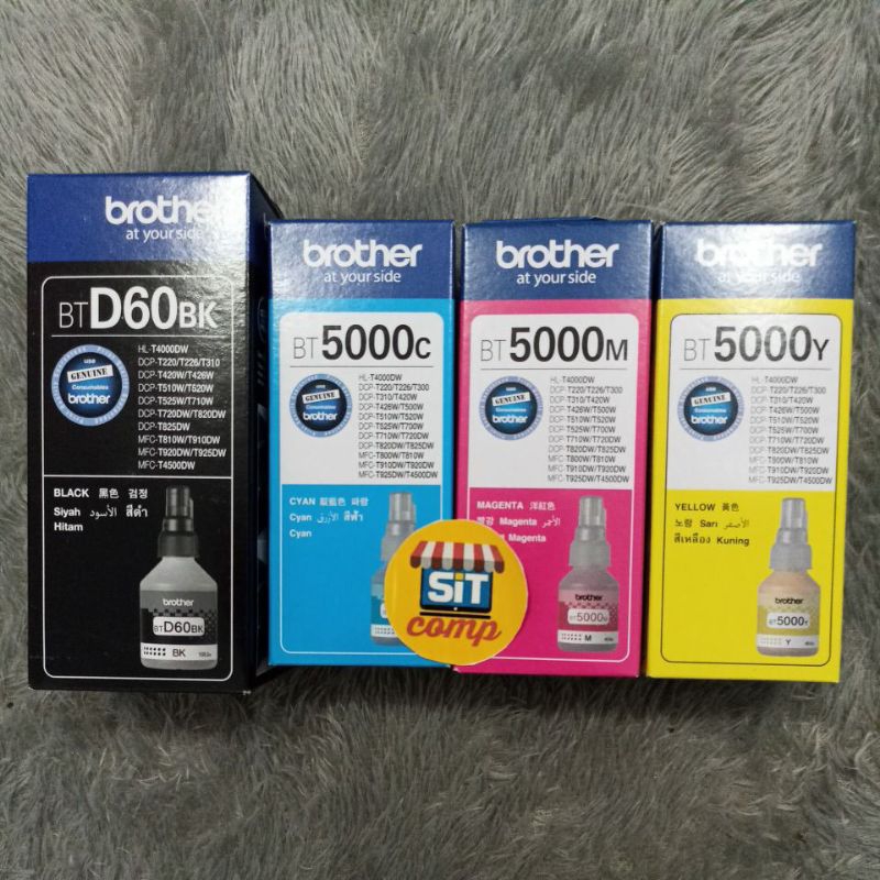 Jual Tinta Brother BT D60 BT5000 INK FOR DCP(T310 ,T510W, T710W, T810W ...