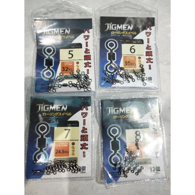 Jual Rolling swivel / Kili Kili pancing JIGMEN tahan karat | Shopee ...