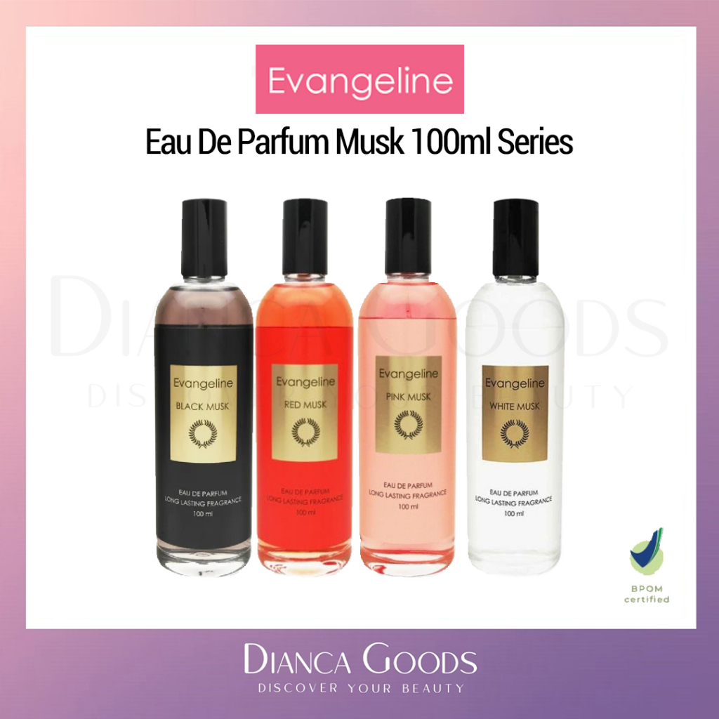 Jual EVANGELINE Eau De Parfum Musk 100ml Series | Red / Black / White ...