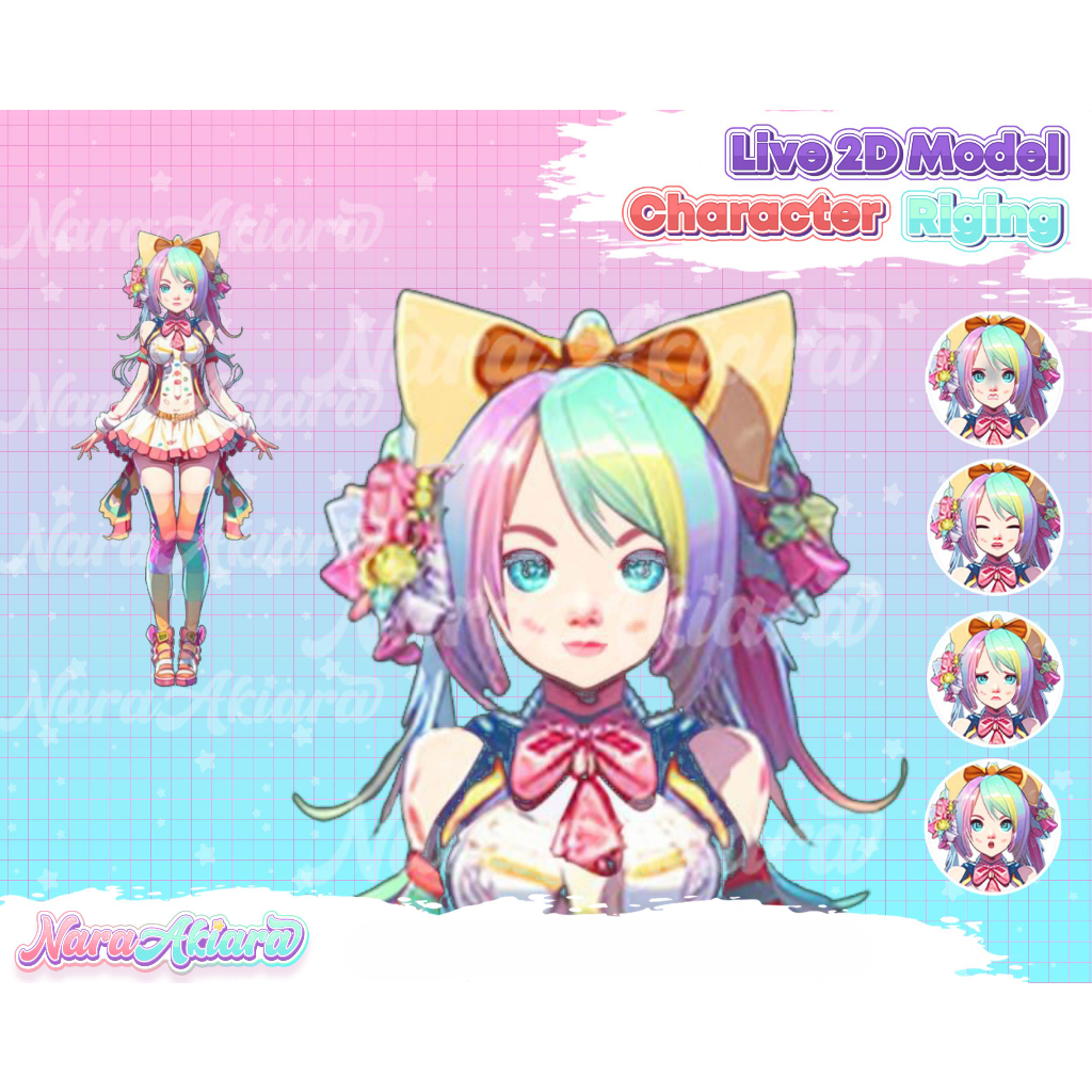 Jual Dapatkan Karakter Anime VTuber Live2D untuk Stream Anda, Live ...