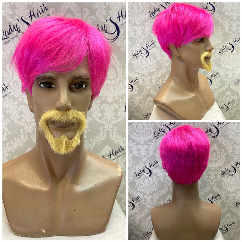 Jual wig rambut palsu laki laki cepak berwarna cerah model korea LH 027 ...