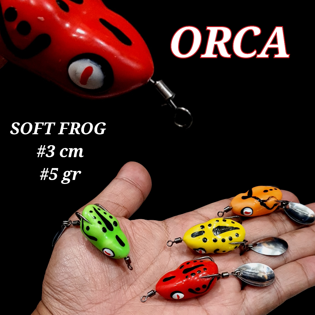 Jual umpan kodok soft frog 3 cm / 5 gr (A.G) | Shopee Indonesia