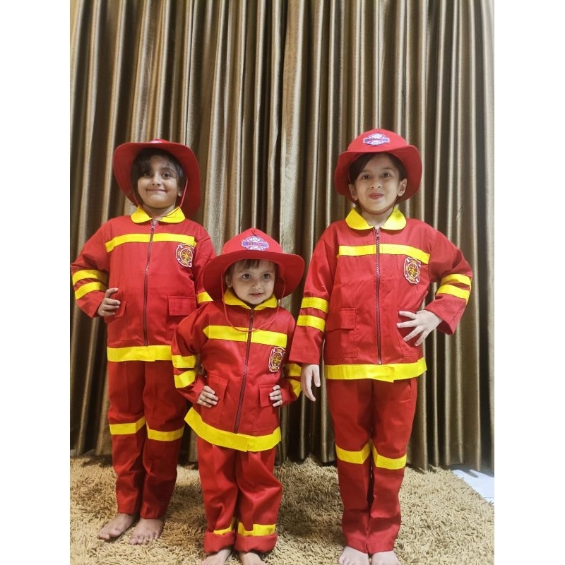 Jual Baju Karnaval Anak DAMKAR|| Pemadam Kebakaran | Shopee Indonesia