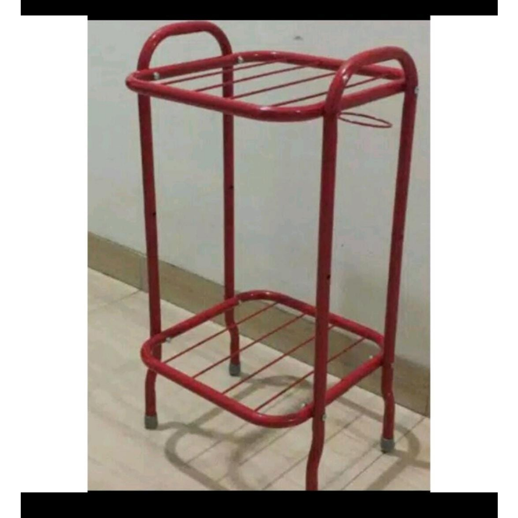 Jual MEJA DISPENSER RAK GALON BESI SUSUN 2 PLAT PUTIH | Shopee Indonesia