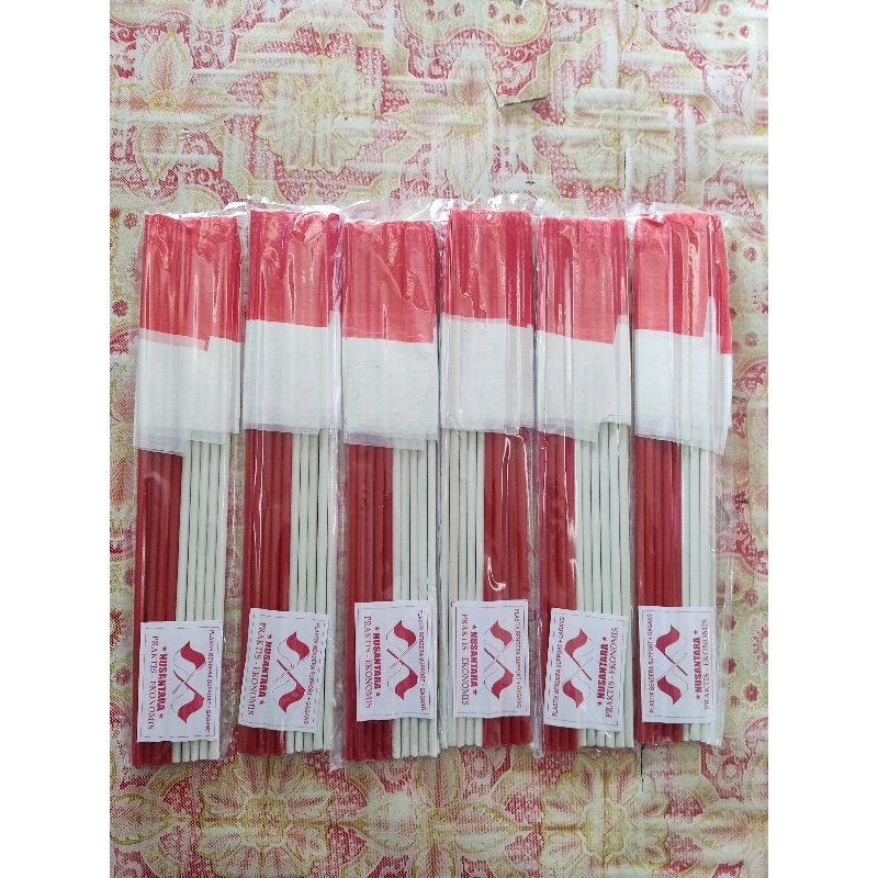 Jual 30pcs bendera stick bendera merah putih plastik bendera gagang ...