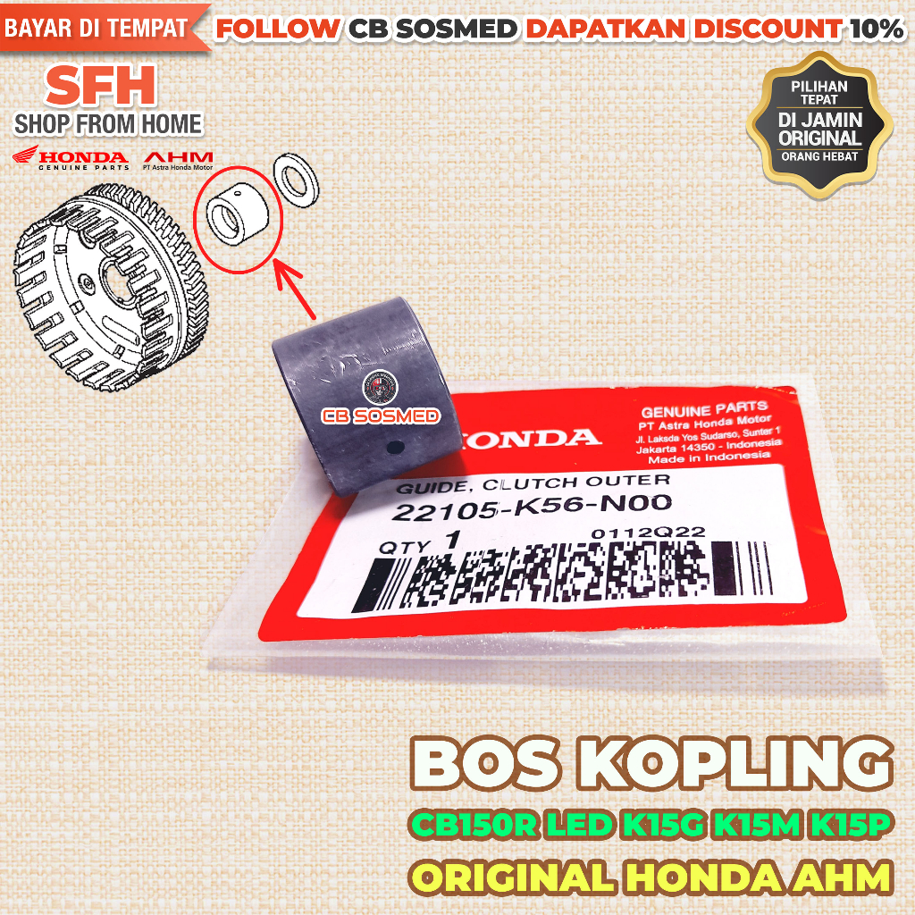 Jual Bos Kopling CB150R LED Bushing Rumah Kopling CB 150R K15G K15M ...