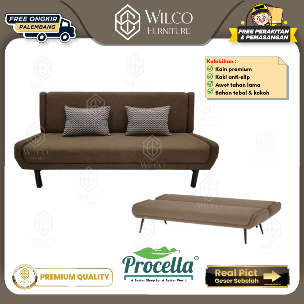 Jual Procella Sofa Bed Regal / Sofa Bed Olympic Sofa Kantor Kain Lembut ...