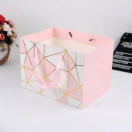 Jual Claire Paper Bag Mooncake 25x18.5x16.4cm / moon cake/ bento/ motif ...