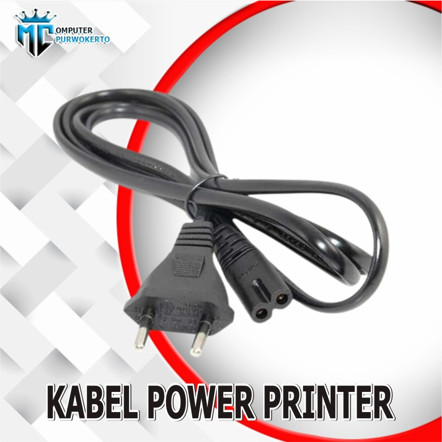 Jual Kabel Power Printer 2 Lubang / Kabel Power Kabel Angka 8 | Shopee Indonesia