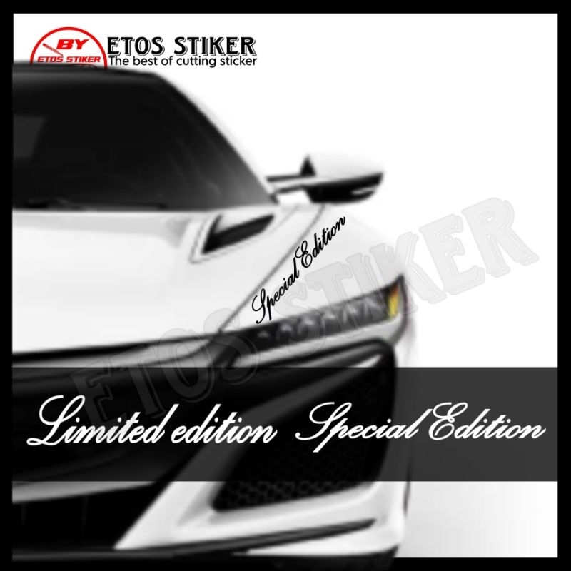 Jual Stiker Tulisan SPECIAL EDITION Sticker Cutting Custom Tulisan ...