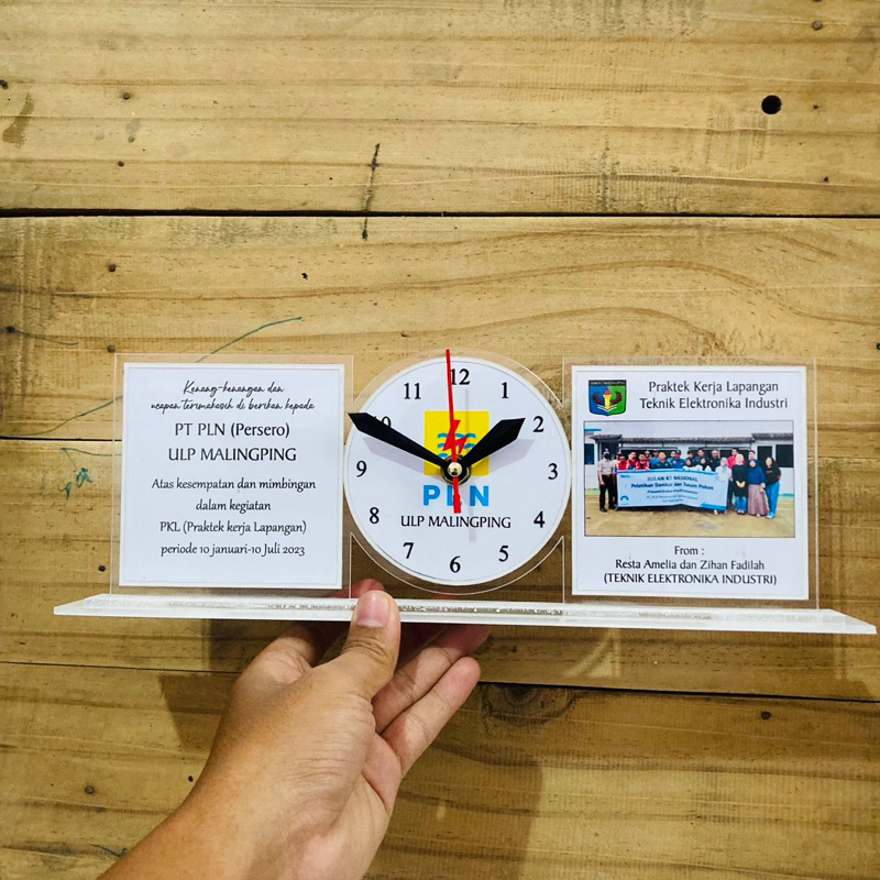 Jual Kenang-kenangan Magang PPL KKN Jam Duduk Bonus Box Kado dan Pita ...