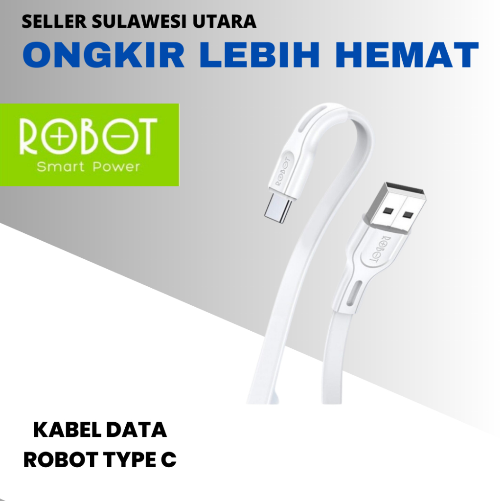 Jual KABEL DATA ROBOT RDC100S TYPE-C 100CM FAST CHARGING | Shopee Indonesia