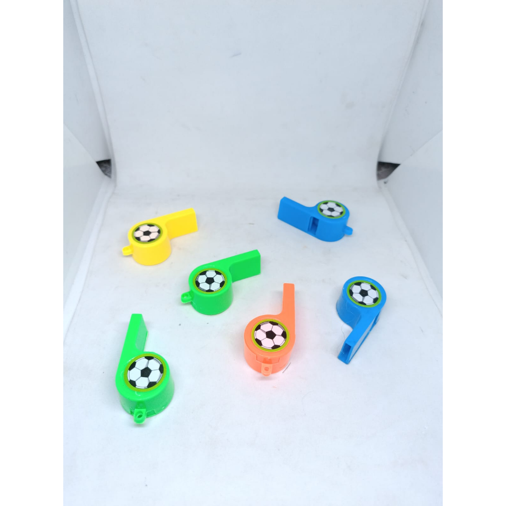 Jual PLUIT BOLA WASIT PLASTIK BAGUS WARNA WARNI 1 PAK ISI 12 PCS ...