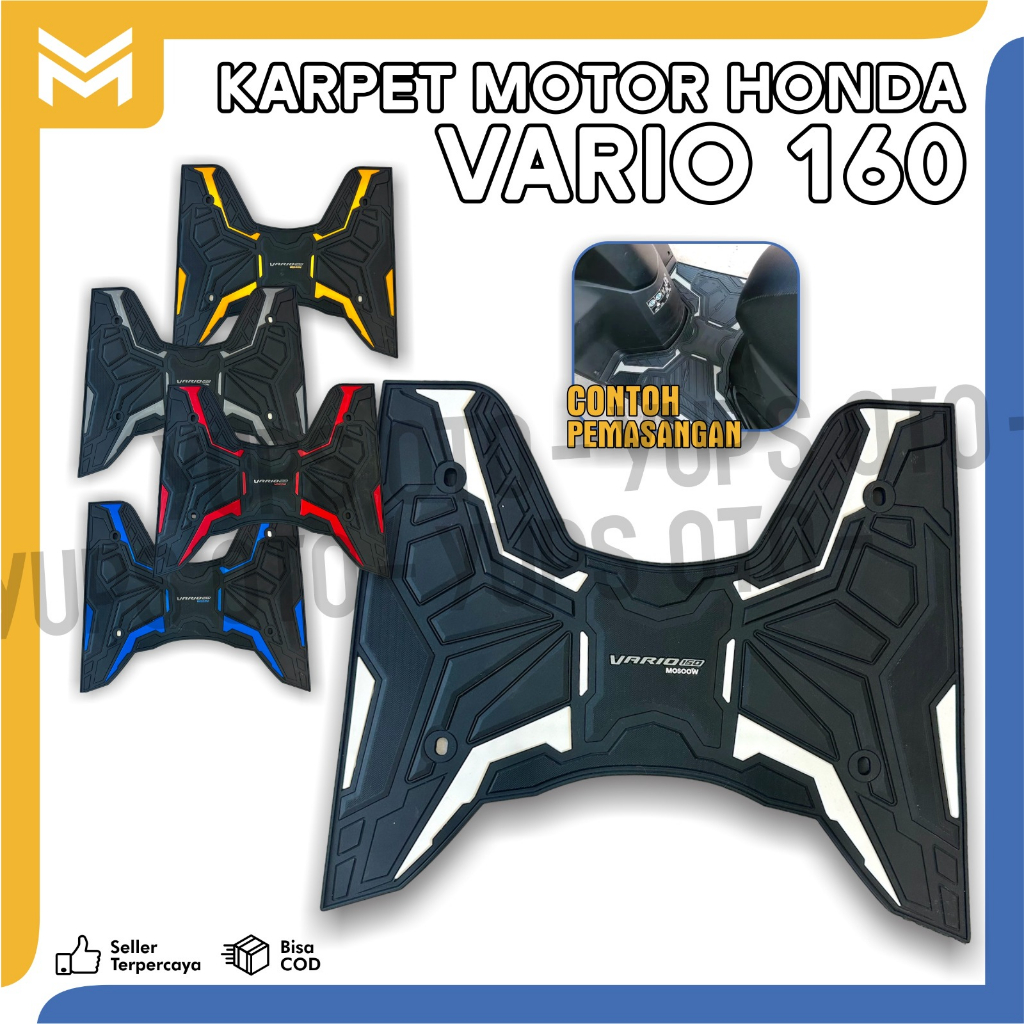 Jual KARPET VARIO 160 ABS CBS PIJAKAN KAKI DEPAN MOTOR HONDA CLICK 2022 2023 AKSESORIS VARIASI ...