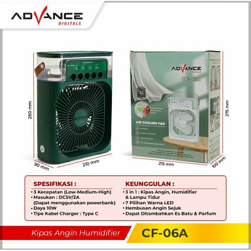 Jual Air Cooling Fan Advance CF - 06A | Shopee Indonesia