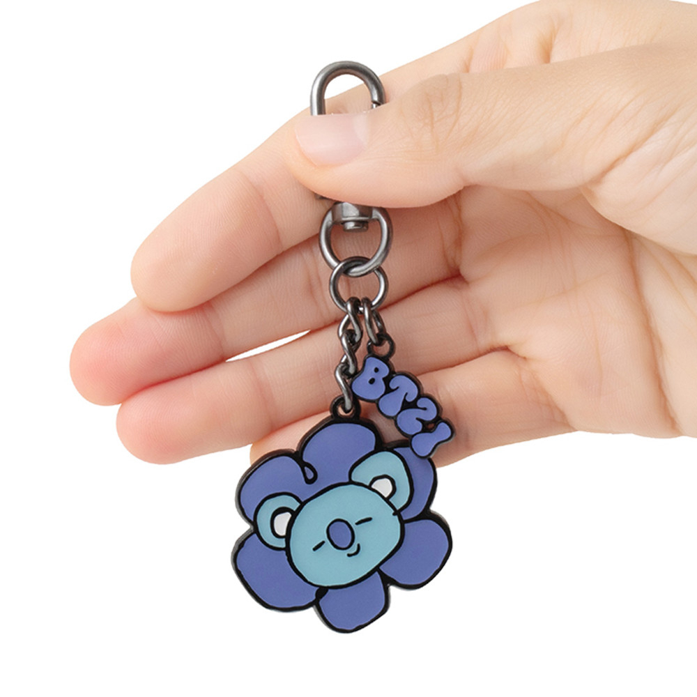Jual BT21 KOYA FLOWER METAL KEYRING OFFICIAL | Shopee Indonesia