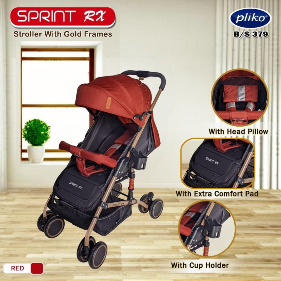 Jual Stroller Pliko Sprint RX 379 / Pliko Sprint RH 389 Reversible 2 ...