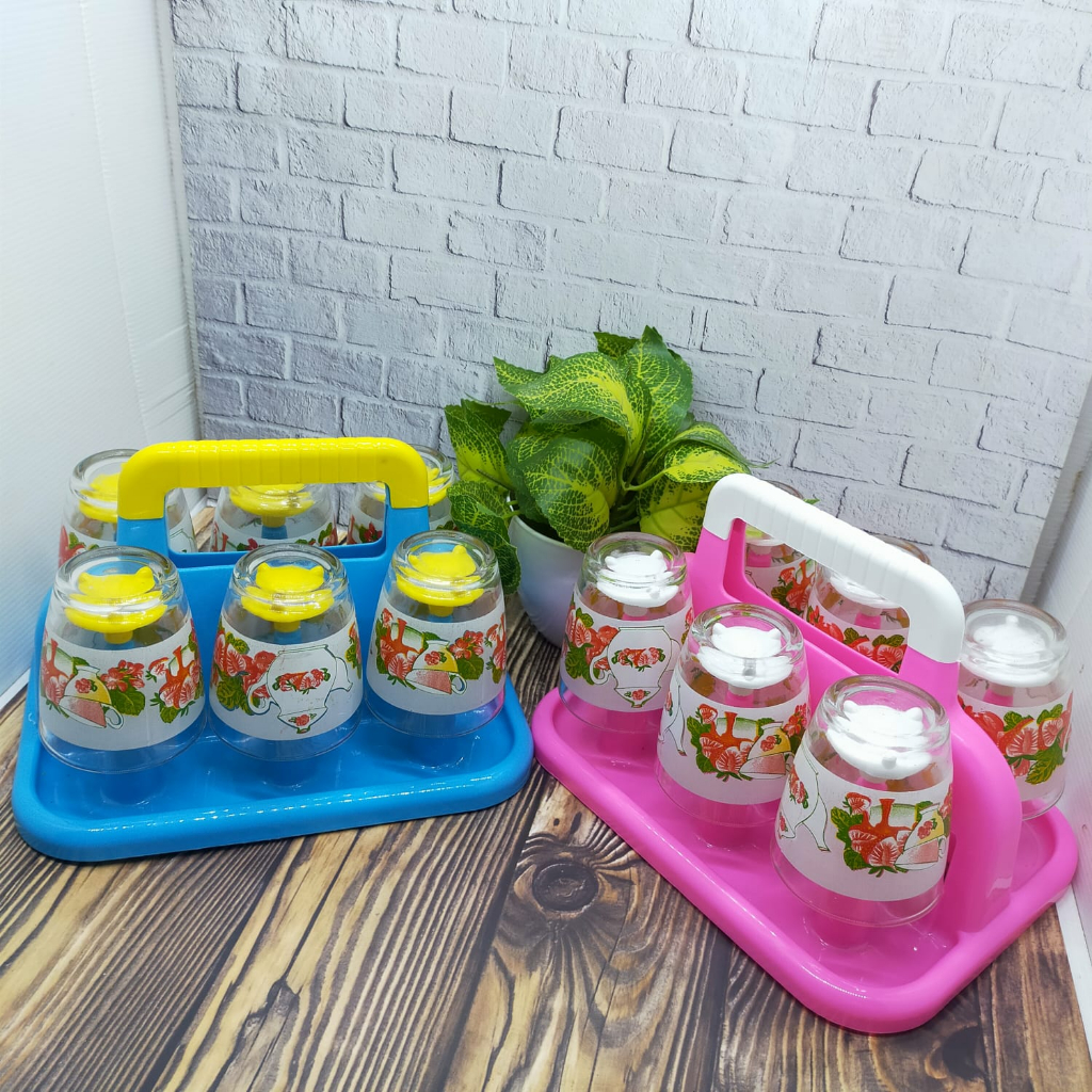 Jual STAND GELAS SEGI DAN BULAT / TEMPAT CANGKIR DAISUKI 6 TANGKAI DAN 8 TANGKAI | Shopee Indonesia