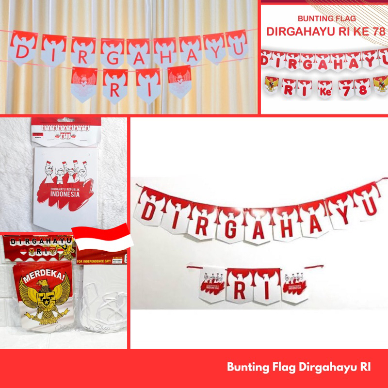 Jual Banner 17an | Banner dirgahayu RI | Bunting Flag Dirgahayu RI ...